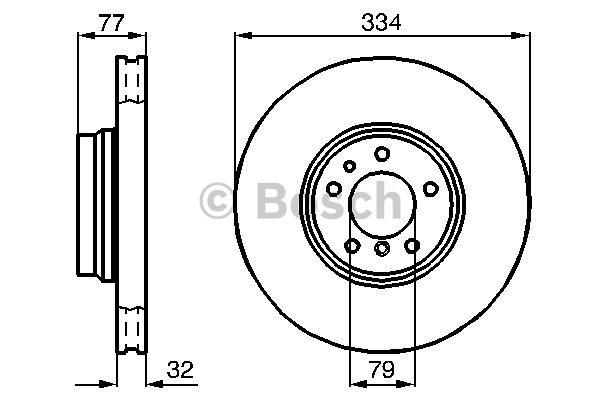 Prednji kočioni diskovi BS0986478623 - BMW Z8 00-03