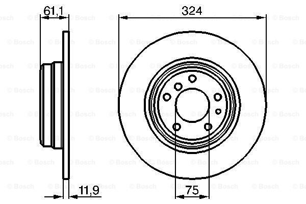 Zadnji kočioni diskovi BS0986478095 - BMW Serije 7 94-01