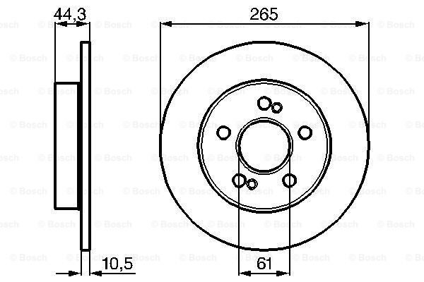 Zadnji kočioni diskovi BS0986478758 - Renault Laguna 94-01