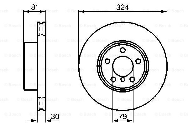 Prednji kočioni diskovi BS0986479002 - BMW Serije 7 01-08