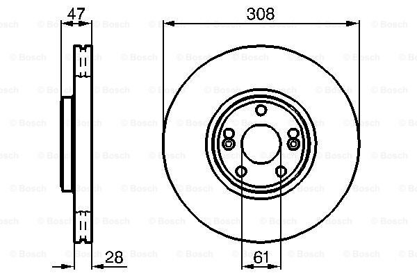 Prednji kočioni diskovi BS0986479198 - Renault Laguna 01-07