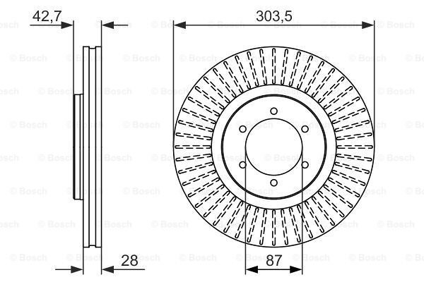 Prednji kočioni diskovi BS0986479694 - Hyundai Terracan 01-