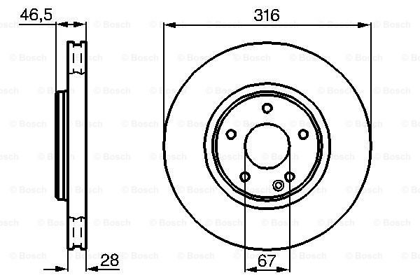 Prednji kočioni diskovi BS0986478625 - Mercedes-Benz Razred CLK 97-02