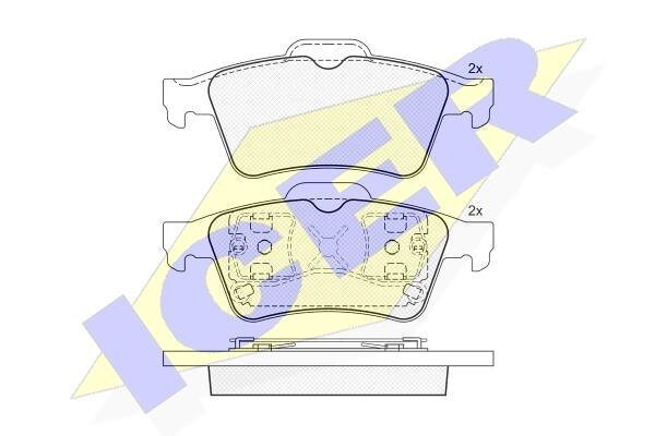 Zadnje kočione pločice IE181433 - Ford Focus C-Max 03-07