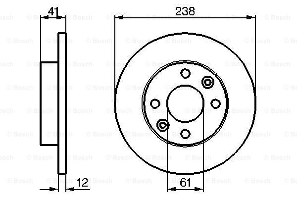 Prednji kočioni diskovi BS0986479165 - Dacia Logan 04-12