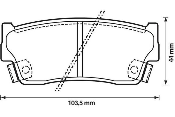 Prednje kočione pločice S70-0476 - Suzuki Grand Vitara 98-05