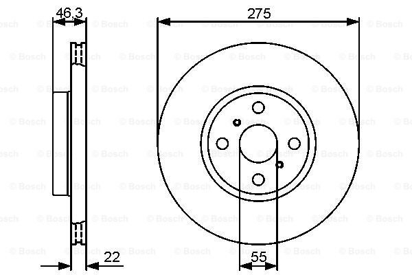 Prednji kočioni diskovi BS0986479431 - Toyota Yaris 06-14