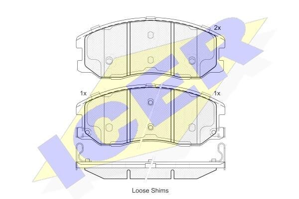 Prednje kočione pločice IE181798 - Chevrolet Captiva 06-