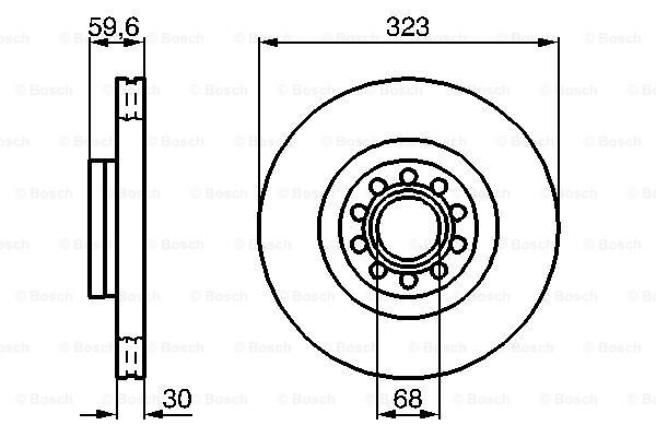 Prednji kočioni diskovi BS0986479060 - Audi A8 94-10