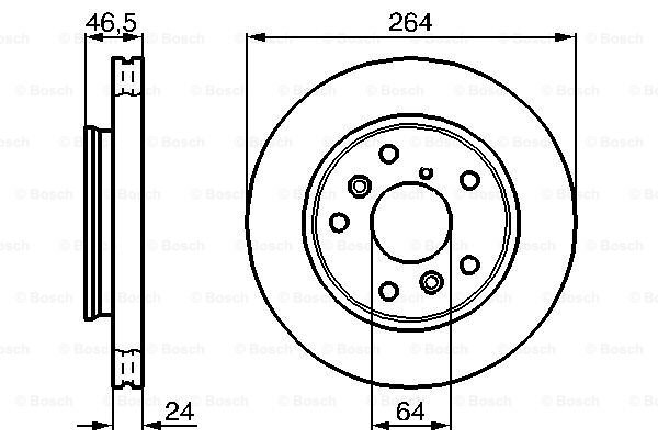 Prednji kočioni diskovi BS0986478523 - Mazda 626 88-92