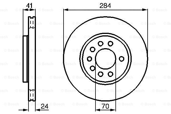 Prednji kočioni diskovi BS0986478717 - Opel Calibra 89-