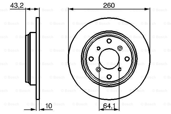 Zadnji kočioni diskovi BS0986478680 - Honda Prelude 92-97