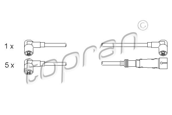 Komplet kablova za paljenje za svećica Audi 100 82-94