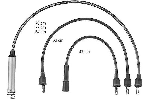 Komplet kablova za paljenje za svećica Opel Ascona C 81-88