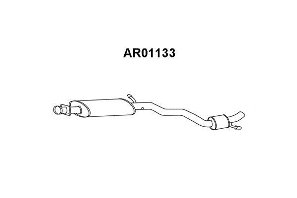 Auspuh Alfa Romeo 147 00-10 1.6/2.0 16V, srednji lonac