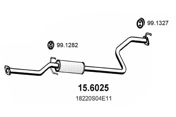 Auspuh 08.320 - Honda Civic 95-01, srednji lonac