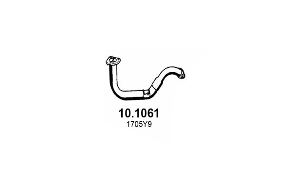 Auspuh 1705Y9 - Citroen Berlingo 96-, prednja izduvna cev