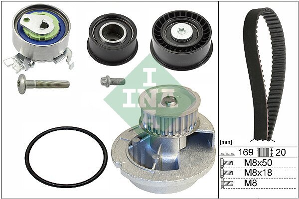 Komplet zupčastog kaiša (+ pumpa za vodu) 530007831 - Opel Vectra 95-02