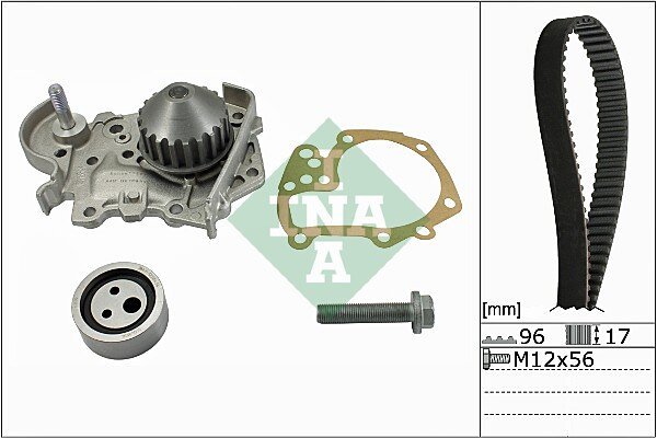 Komplet zupčastog kaiša (+ pumpa za vodu) 530019131 - Dacia Logan 04-12