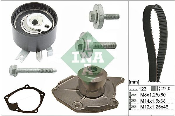 Komplet zupčastog kaiša (+ pumpa za vodu) 530019731 - Nissan Modus 04-12