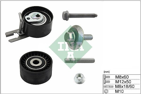 Komplet stezača/zatezača zupčastog remena 530023909 - Peugeot 3008 09-16