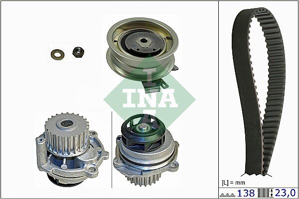 Komplet zupčastog kaiša (+ pumpa za vodu) 530017131 - Audi A3 96-12