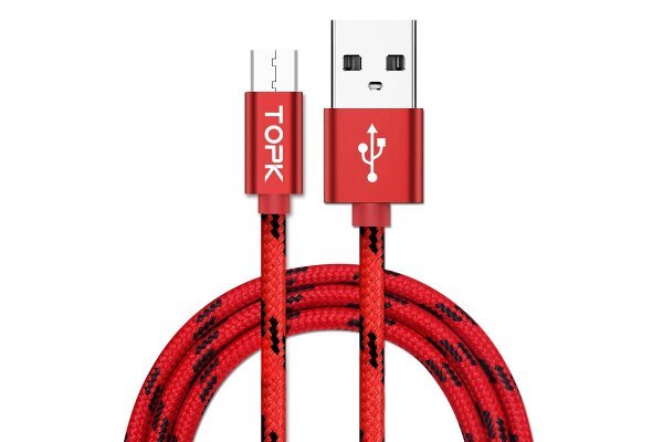 Kabal USB-USB C AN09, 3A, 1m, crven