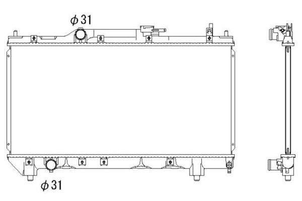 Hladnjak vode Toyota Avensis 98-00 1.6/1.8