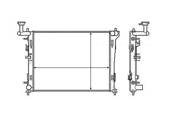 Hladnjak vode 4015083X - HYUNDAI I30 (FD), OEM, 07-12