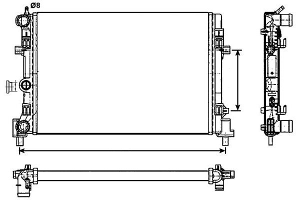 Hladnjak vode 673208-3 - Audi A1 10-