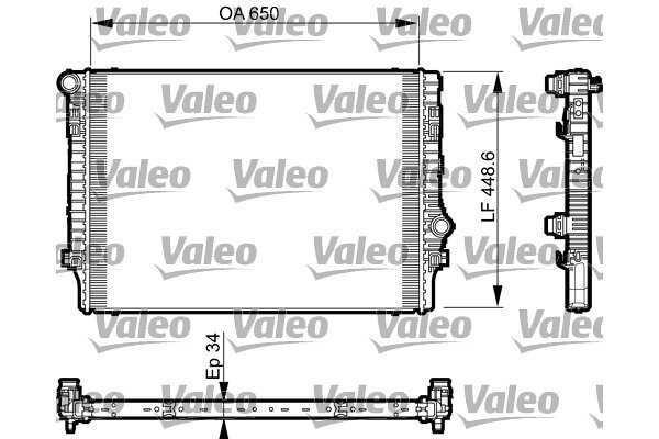 Hladnjak vode 67C1081X - Audi A3 (8V), 12-