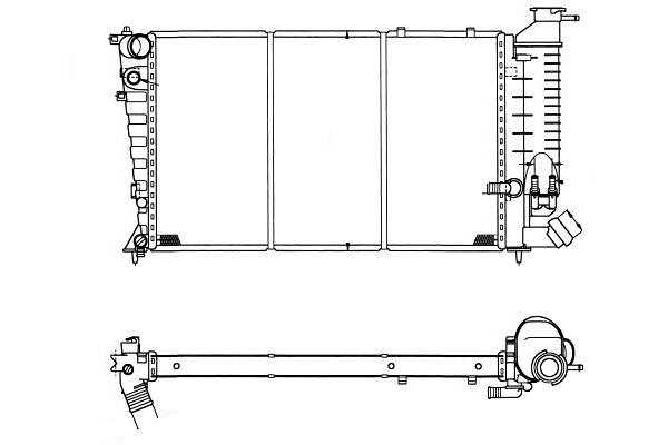 Hladnjak vode 570708A4 - Peugeot 306 93-97