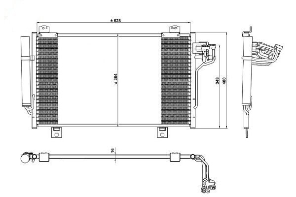 Kondenzator klime 45D1K8C1 - Mazda 6 12-