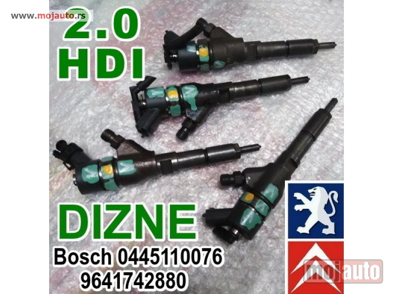 DIZNE 2,0 HDI Bosch 0445110076 , 9641742880 Pežo Peugeot Citroen