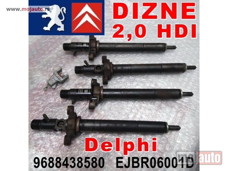DIZNE 2,0 HDI Delphi 9688438580 , EJBR06001D Pežo Peugeot Citroen