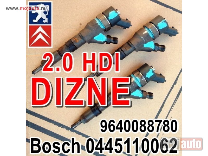 DIZNE 2.0 HDI Bosch 0445110062 , 9640088780 Pežo Peugeot Citroen