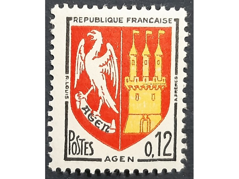 Br: 393 Francuska 1964 god. Cista
