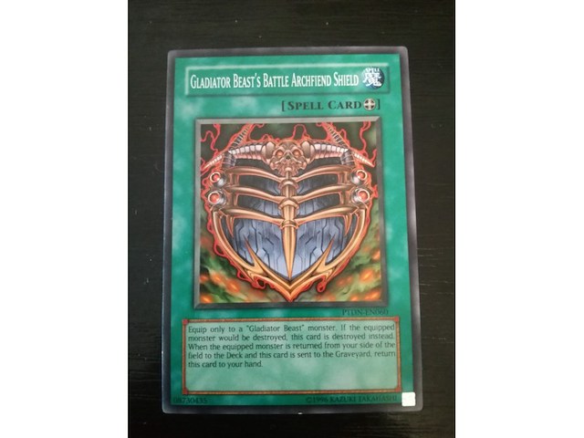 Yu-GI-OH!-Gladiator Beast`s Battle Archfiend Shield