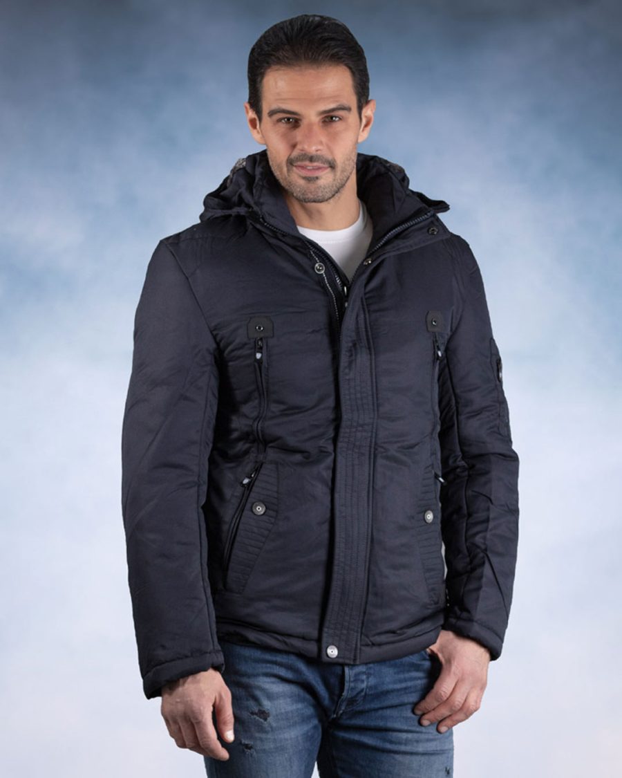 Muška zimska jakna – Sportska i Casual – 82711-2 – Teget