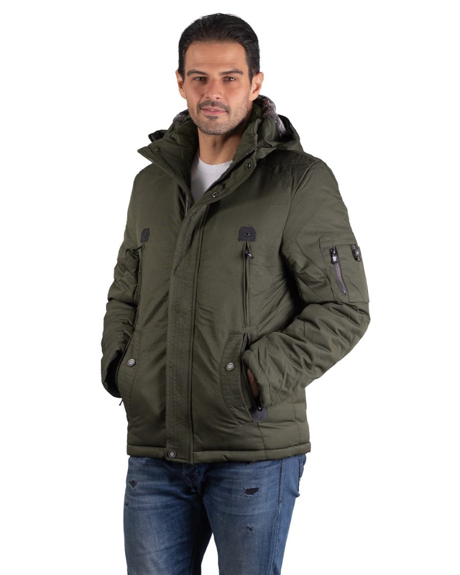 Muška zimska jakna – Sportska i Casual – 82711-3 – Zelena