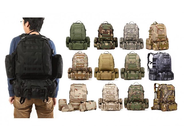 Ranac Vojni 50L Tactical Military Backpack