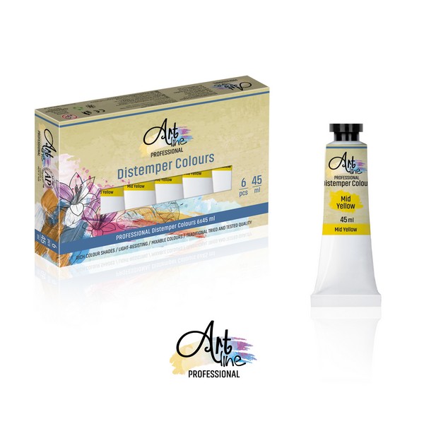 Artline TEMPERA ARTLINE MEDIJUM ZUTA 45ML ART016