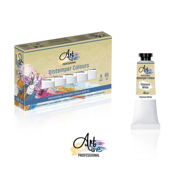 Artline TEMPERA ARTLINE TITANIJUM BELA 45ML ART014