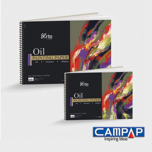 Campap BLOK OIL 240GR 12L A3 SPIR.