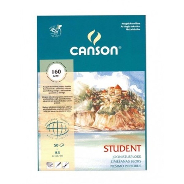 Canson BLOK STUDENT A4 50S160GR