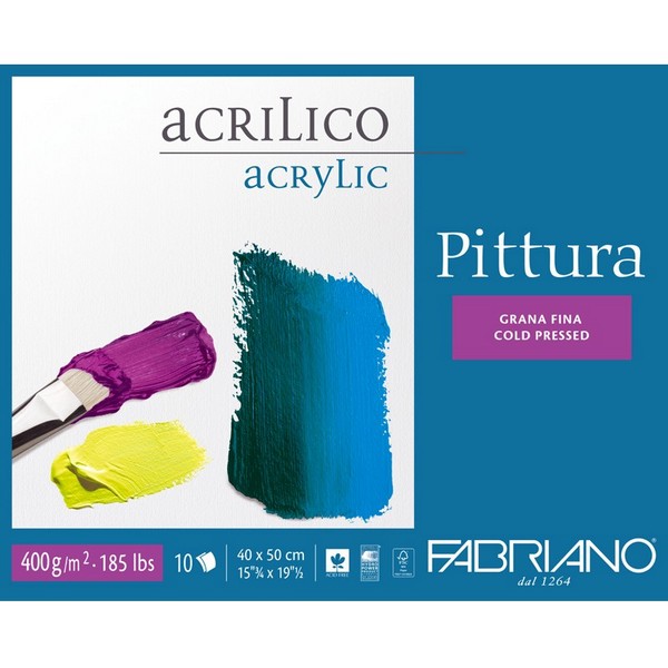 Fabriano FABRIANO PITTURA 400GR 40X50 10L/BLOK 3