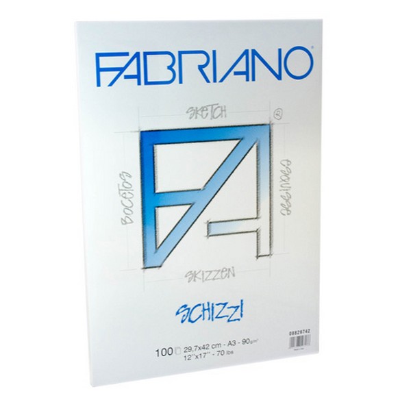 Fabriano FABRIANO SCHIZZI 8129 A3 90g 100L BELI 08829742