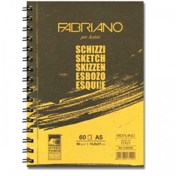 Fabriano FABRIANO SCHIZZI SP.LEVO A5/90g/60L 51482166