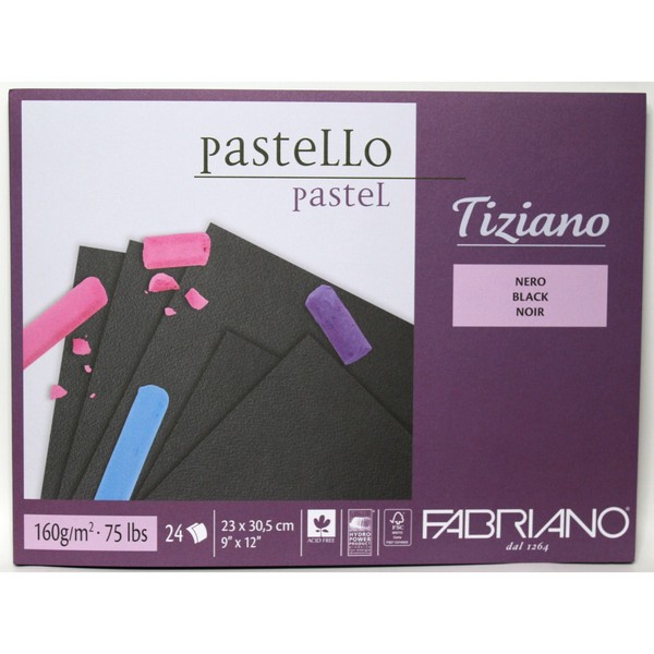 Fabriano FABRIANO TIZIANO BLOK NERO 160GR 23X30.5 46723305