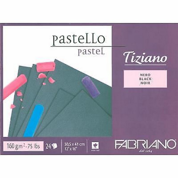 Fabriano FABRIANO TIZIANO BLOK NERO 160GR 30.5X41 24L